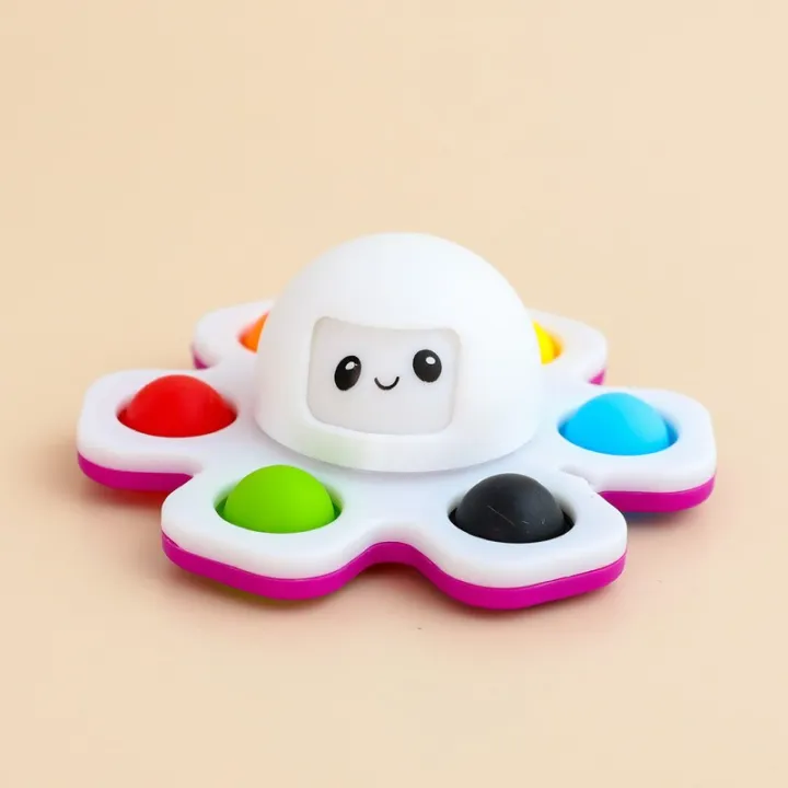 3IN1 Flip Octopus Poppit Toy Finger Spinner Toys Anti Stress Hand ...