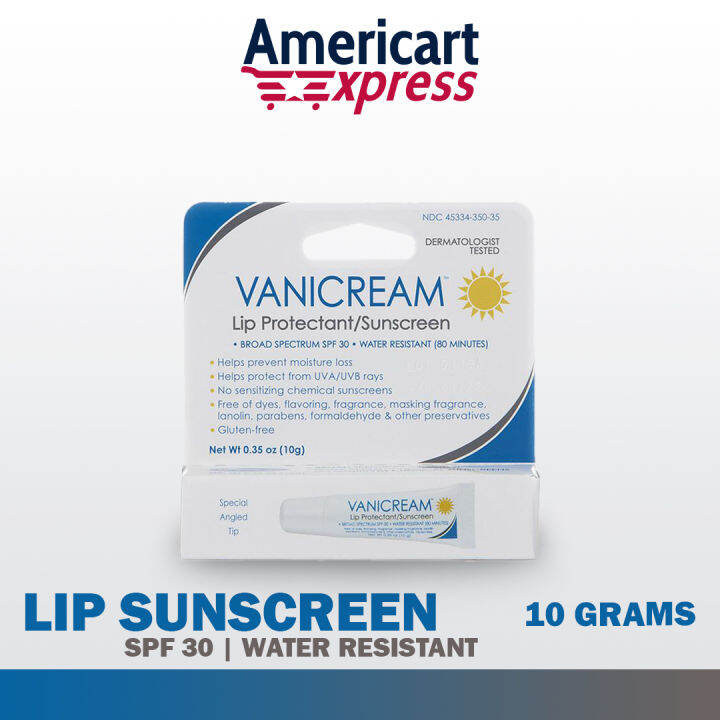 Vanicream Lip Protectant Sunscreen 10g SPF 30 Tube | Expiry 10/2022 ...