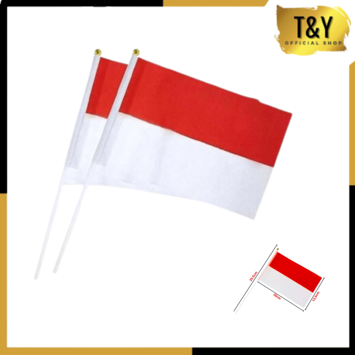 TY Bendera Kain Merah Putih Kecil Indonesia Pawai 17 Agustusan Bendera ...