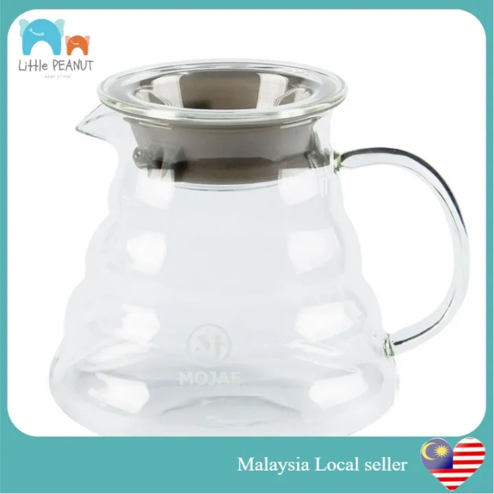 MOJAE coffee drip glass server Borosilicate Coffee Glass Coffee Server ...