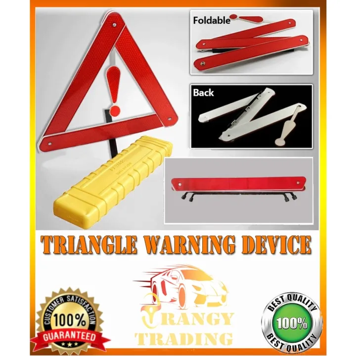 Early Warning Device Reflective Triangle Signage RED | Lazada PH