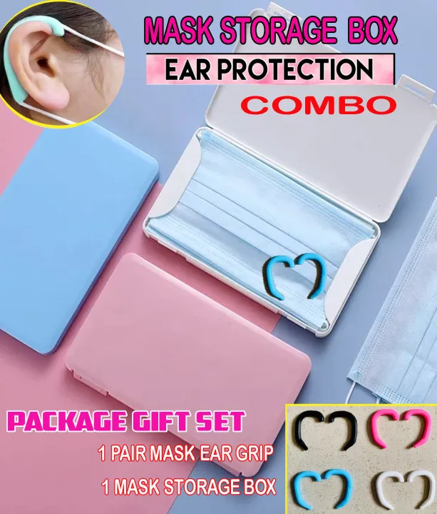 Disposable Mask Organizer Case Box Mask Ear Loop COMBO Personal ...