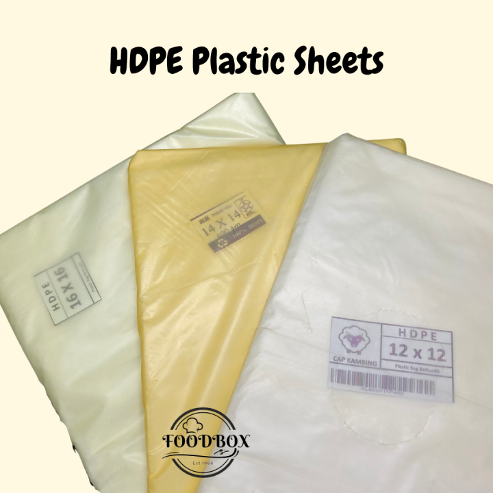 FOODBOX - HM SHEET [ 400gm± ] Hdpe / Semi Tranparent / Bungkus / Sheet ...