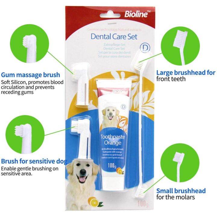 Bioline Pet Dog Toothpaste Dental Care Set 100g | Lazada PH