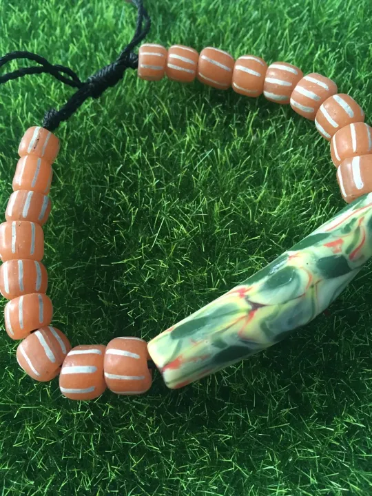 Gelang Etnik Dayak Manik Orange | Lazada Indonesia