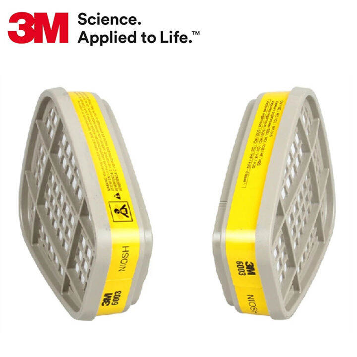 2Pcs 3M 6003 Respirator Cartridge Helps Protect Against Organic Vapors ...