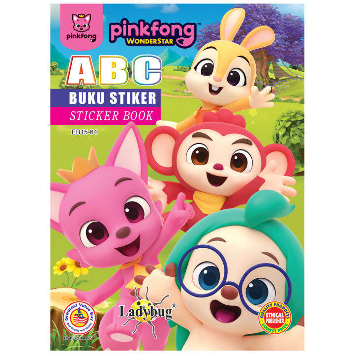 Pinkfong Wonderstar Abc Sticker Book EB15 - 64 | Lazada