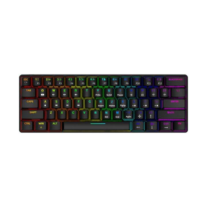 Smart Duck XS61 60 mechanical keyboard rgb switch led software type c ...
