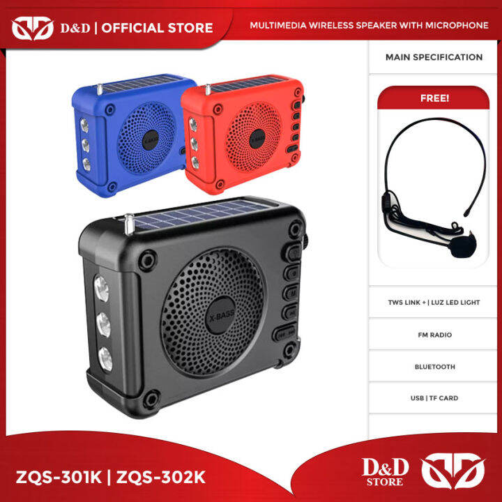 D&D | Sing-e BTSPEAKER Multi-Media Speaker with FREE Microphone | ZQS-301K - ZQS-302K | Lazada PH