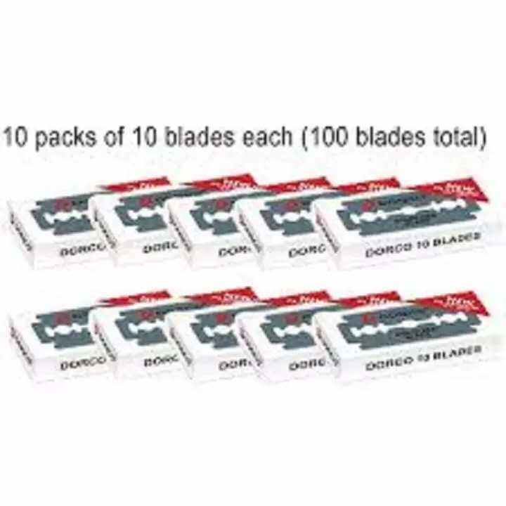 ws shop DORCO Stainless Blade (10 PACKETS OF 10 BLADES) | Lazada PH