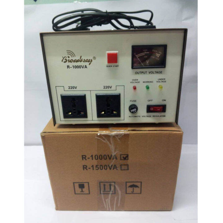 Broadway Heavy Duty AVR 1000 Servo Type AVR 1000VA Automatic Voltage Regulator AVR1000 R-1000VA ...