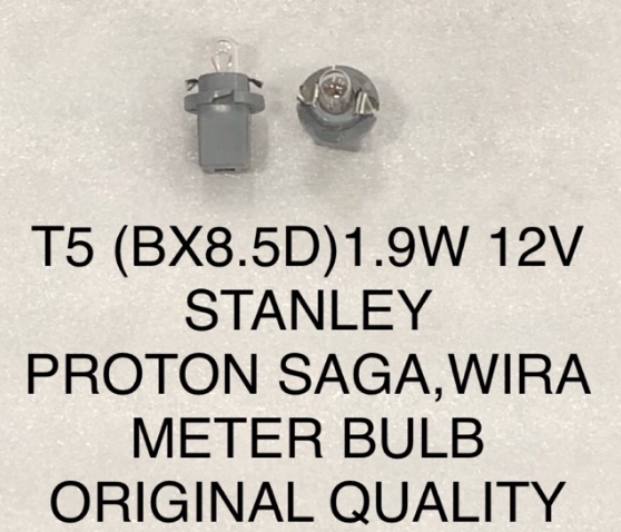 T5 (BX8.5D) 1.9W 12V [BRAND:STANLEY - JAPAN] METER BULB FOR PROTON SAGA ...