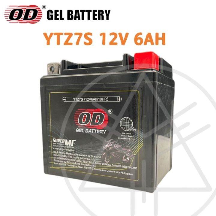 【COD】 ⭐️OD Battery YTZ7S（12V 6AH）AEROX/NMAX Made in Thailand | Lazada PH