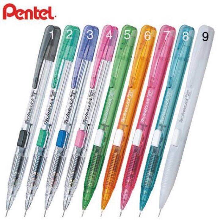 Pentel techniclick mechanical pencil 0.5 mm. PD105 I ดินสอกดด้านข้าง ...