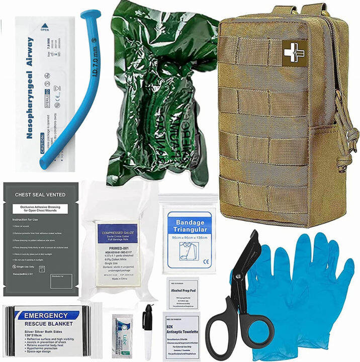 Homestockplus [2022 Upgrade] IFAK Trauma Kit,Emergency IFAK First Aid ...