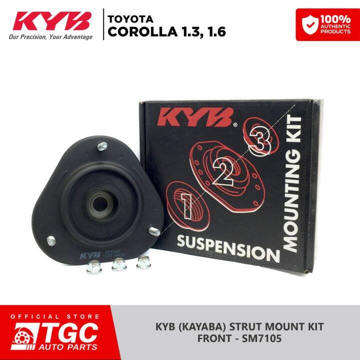 KYB KAYABA Front Shock Mounting Toyota Corolla AE101 1993 - 1997 w/out Bearing SM7105 1pc ...