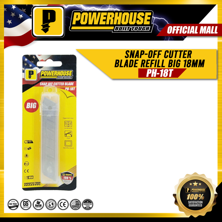 POWERHOUSE Snap-Off Cutter Blade Refill BIG 18mm PH-18T PHHT | Lazada PH