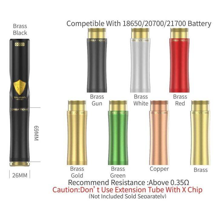 kdie5 THC Tauren Mech MOD Extension Tube (Stack) | Lazada PH