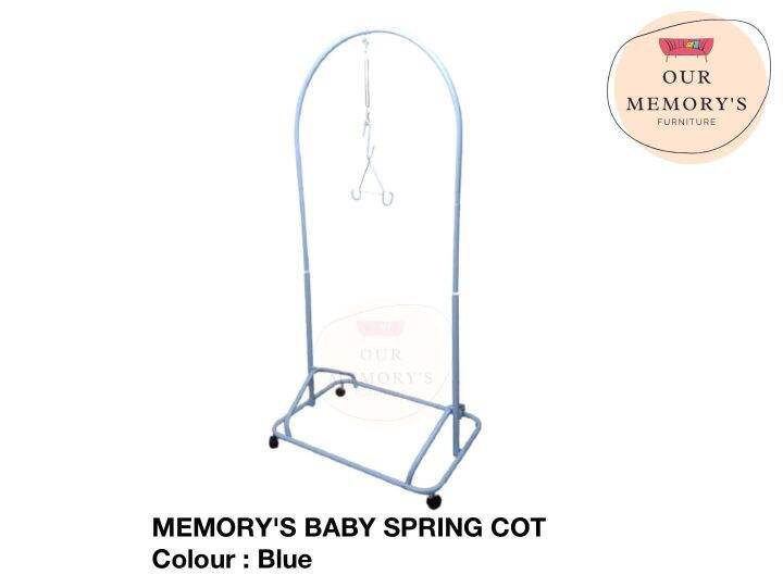 Memory's Spring Baby Cot / Baby Cradle Stand / Buaian Bayi / Spring Cot ...