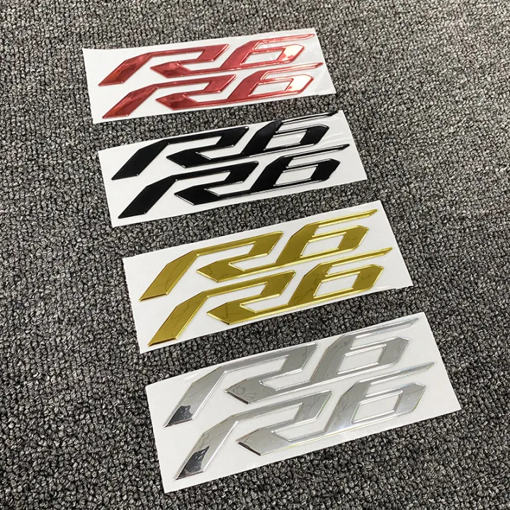 1 Pair YAMAHA R6 Motorcycle 3D Emblem Sticker | Lazada PH
