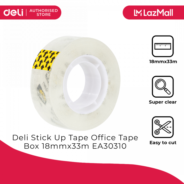 Deli Stick Up Tape Office Tape Box 18mmx33m (1PC) EA30310 [7526A30310] | Lazada PH