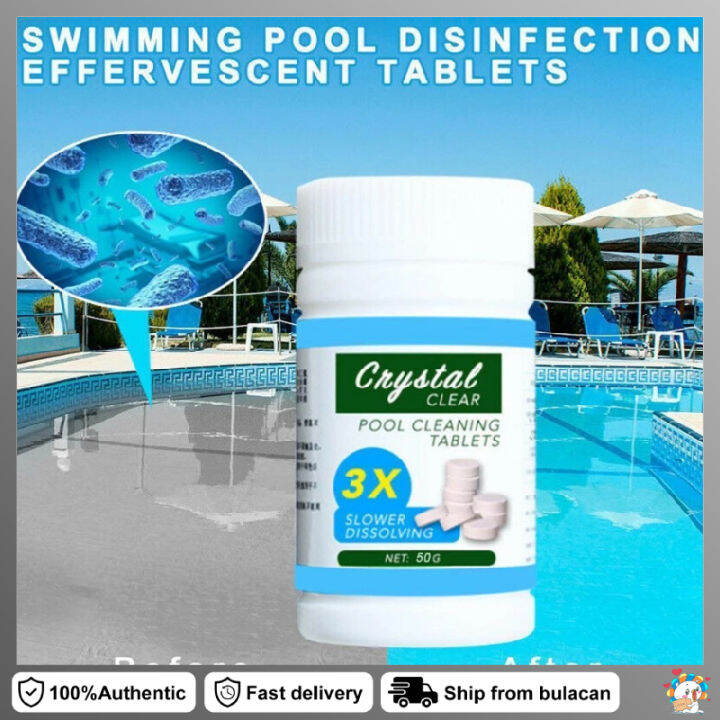100g Pool Cleaning Tablet Safe Long Lasting for Swimming Pool | Lazada PH