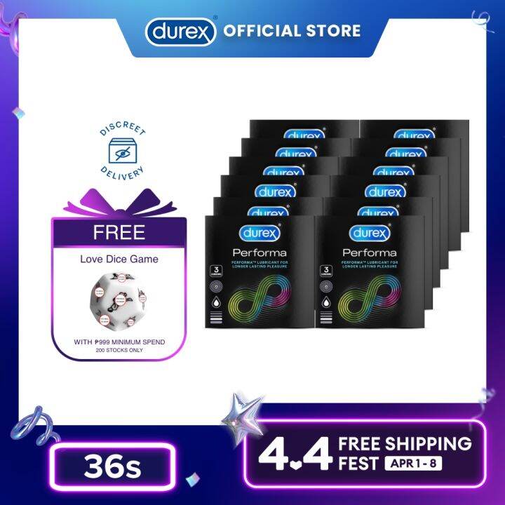 Durex Performa Condoms Protection Pack of 36s | Lazada PH