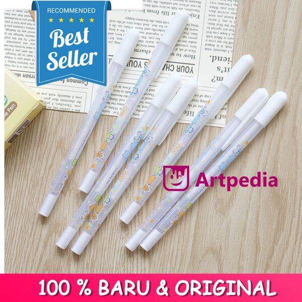 Flower White Gel Ink Pen / Pulpen Tinta Gel Putih - Pulpen Gel | Lazada ...