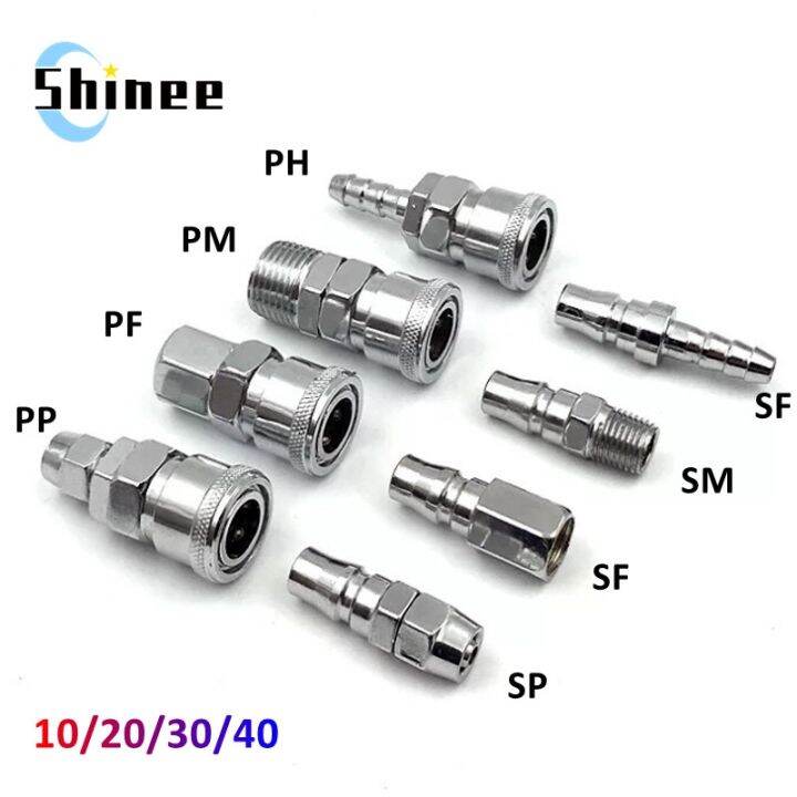 Pneumatic Fitting C Type Hose Quick Connector High Pressure Coupler Plug Socket PP SP PF SF PH ...