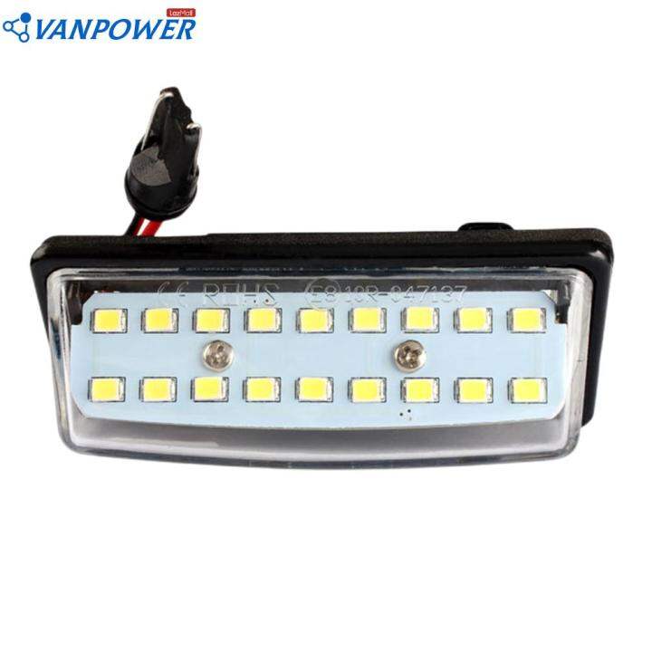 LED Car License Plate Lamp 6000K 12V License Plate Light Super Bright ...
