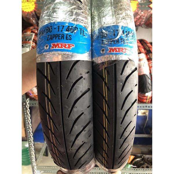 MRF ZAPPER Motorcycle Tire Tubeless 90/80x17 - 80/80x17 FREE SEALANT ...