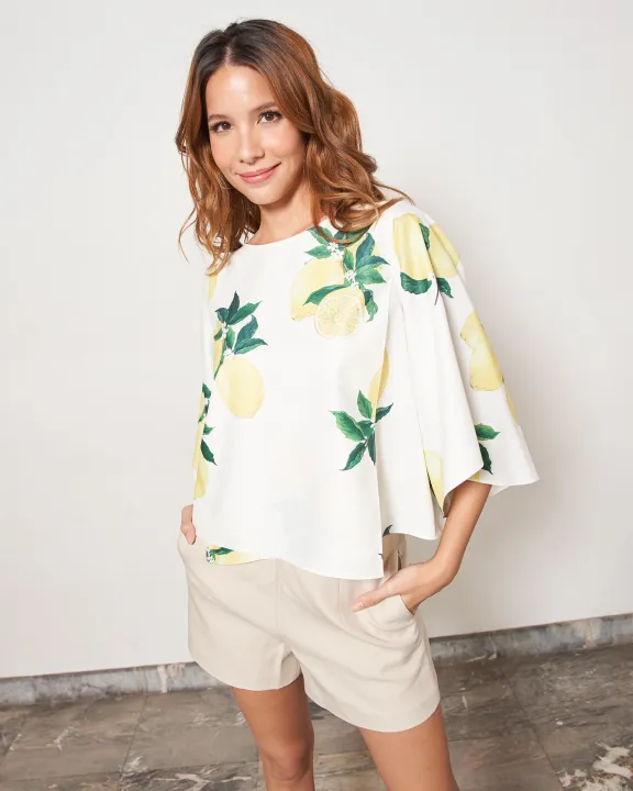 VANNSTOFF Angelica Blouse เสื้อแขนยาวทรงบานสำหรับคุณแม่ให้นม | Lazada.co.th