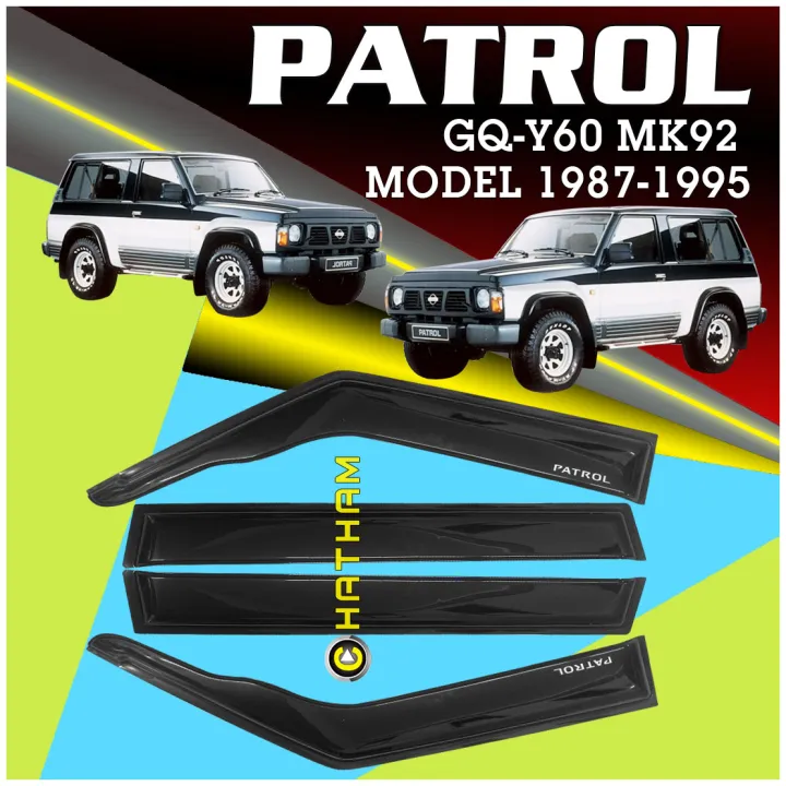 Rain Guard for Nissan Patrol GQ Y60 MK92 Model 1987 to 1995 ( Window Visor ) | Lazada PH