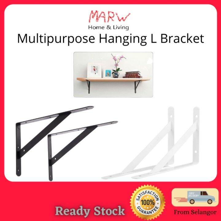 DIY L Bracket wall bracket wall shelf bracket sesiku besi L dinding ...