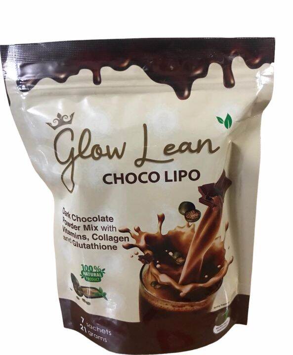 Glow Lean - Food Supplement Coffee & Choco Lipo 10 Sachet per Pack ...