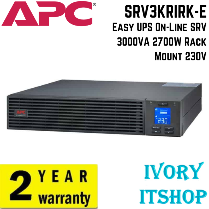APC SRV3KRIRK-E Easy UPS On-Line SRV 3000VA 2700W Rack Mount 230V ...