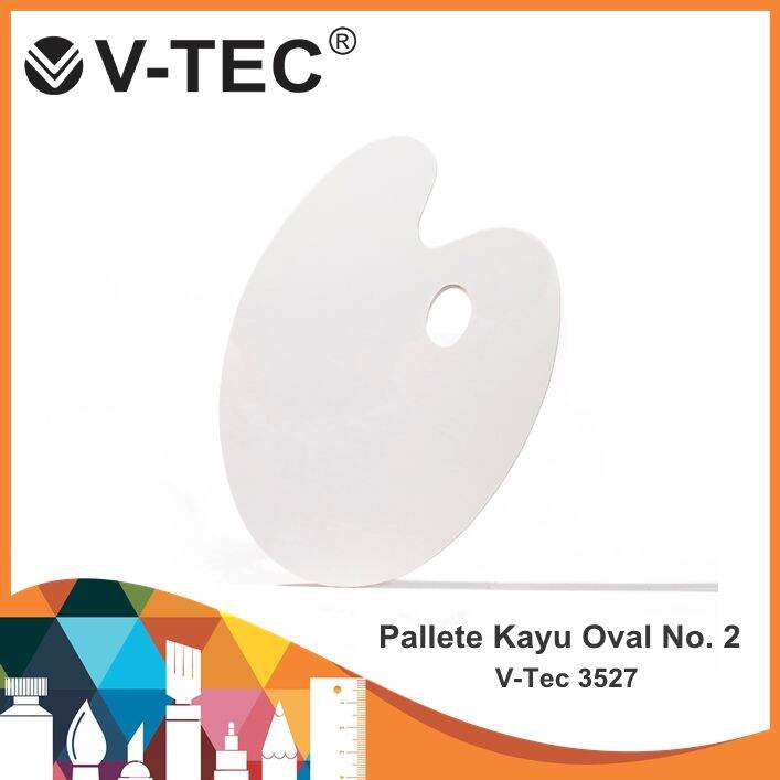 Palet Lukis Oval 3527-2 Palette Lukis Kayu Oval | Lazada Indonesia