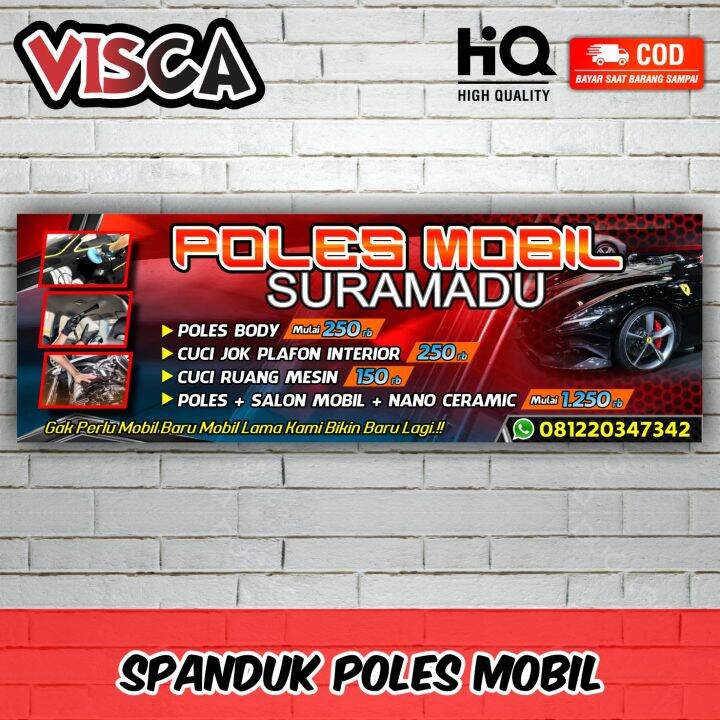 Cetak Spanduk Banner Toko Poles Mobil Keren | Lazada Indonesia