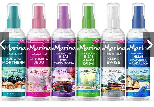 Marina hair & body mist 100 | Lazada Indonesia