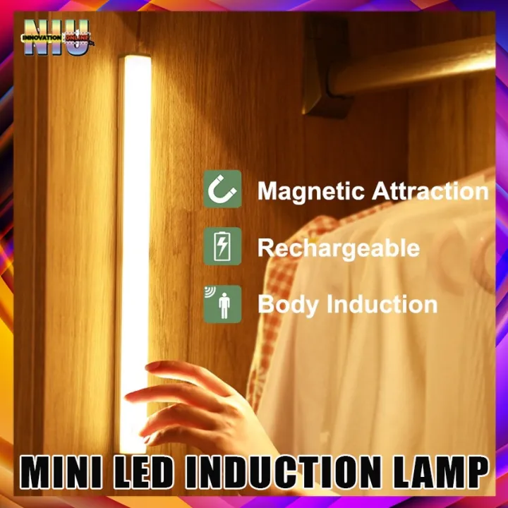 d,#15cm LED Aluminum Alloy Induction Lamp USB Rechargeable LED Wireless ...