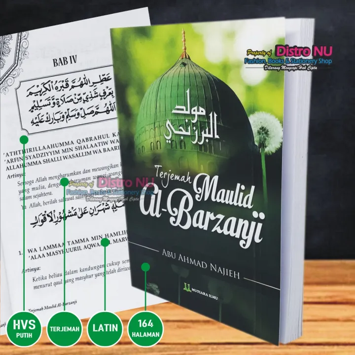 ⭐⭐⭐⭐⭐ Barzanji Arab-Latin-Terjemah Lengkap 0rigin4l HVS Putih Bersih ...