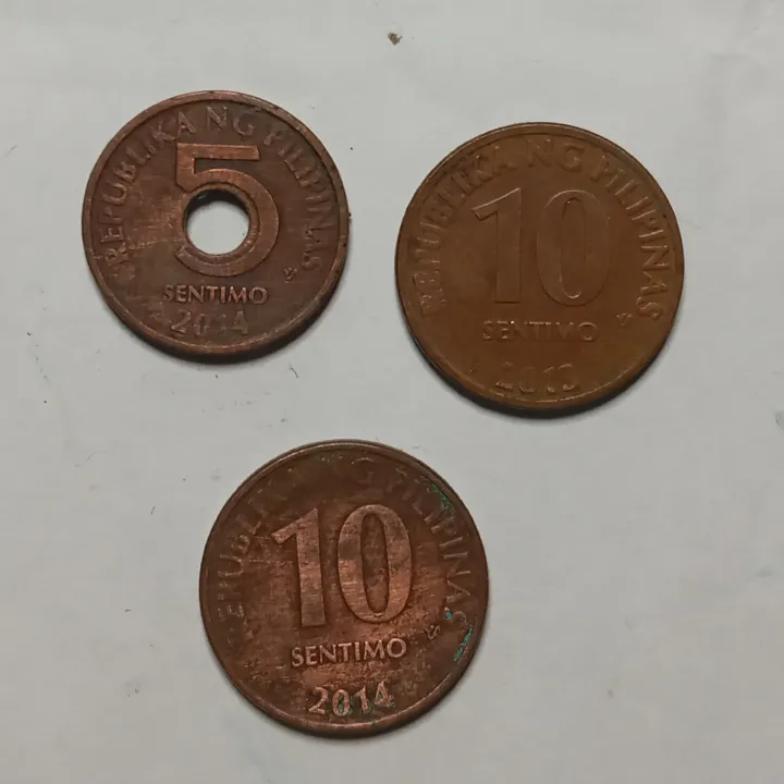 &5 SENTIMO || 10 SENTIMO 2014 &2013 | 3 SET | Lazada PH