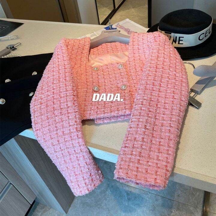 Coconie เสื้อโค้ทสตรีคอเหลี่ยมสไตล์เกาหลีแบบใหม่แฟชั่นสีทึบ Ttop ...