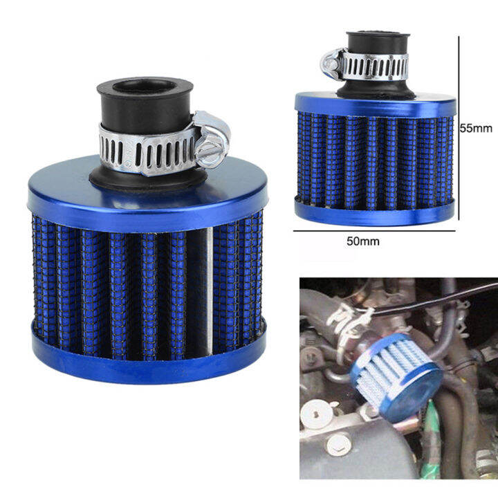 12mm Car Motor Cold Air Intake Filter Turbo Vent Crankcase Breather(Red ...