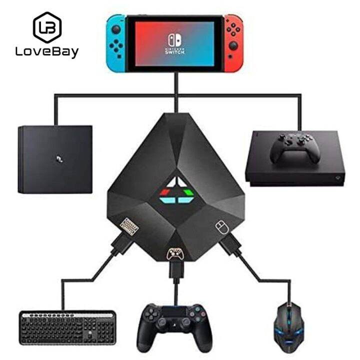 keyboard mouse adapter USB connection suitable for PS4 PS3 Xbox One ...