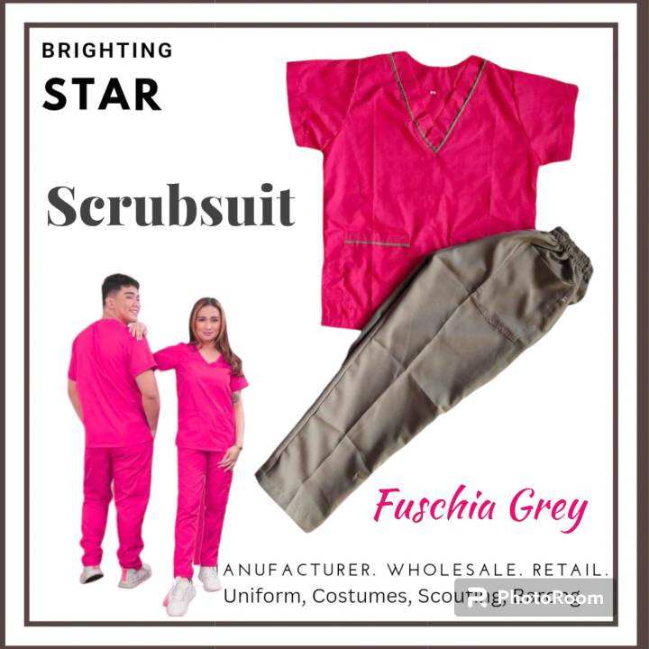 1BS's NEW DESIGN PIPING SCRUBSUITS TETORON FABRICS | Lazada PH
