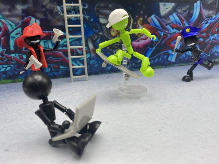 Genuine Bulk Stickman Occupation Movable Shokugan Gacha Anime action ...