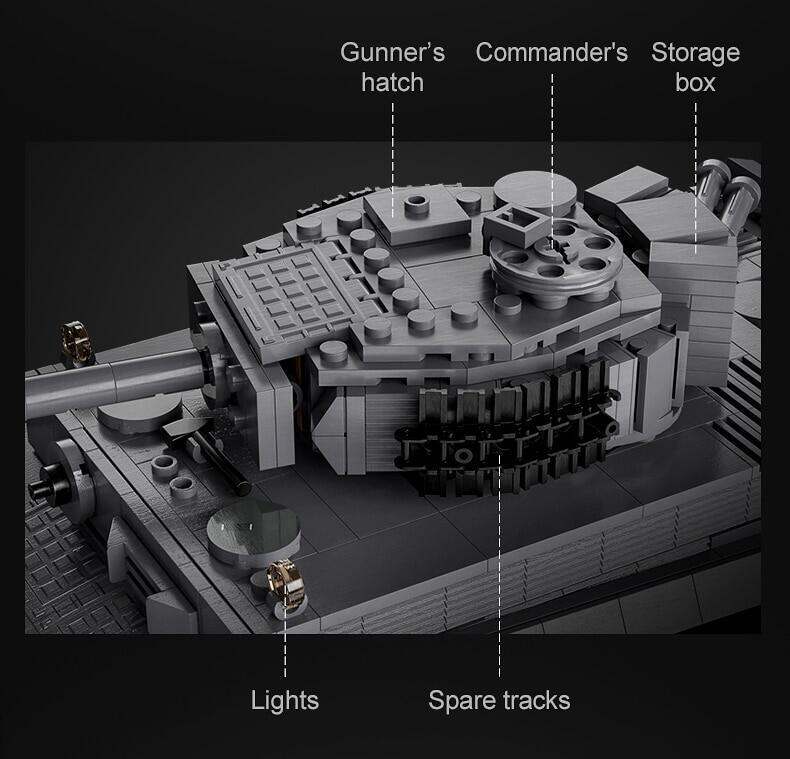 NEW LEGO WW2 German Military Battle Tank Model Building Blocks ...