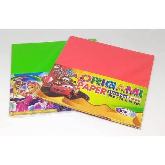 kertas origami warna 2 sisi berwarna 16x16 kertas lipat | Lazada Indonesia