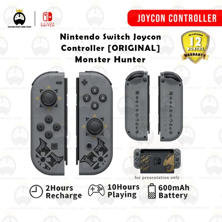 1 Pair Gamepad Controller Wireless Joystick Joycon N-Switch Monster ...